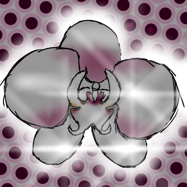 I tried drawing an orchid - ibisPaint