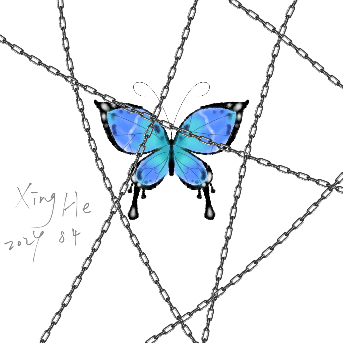 Butterfly shackles. - ibisPaint