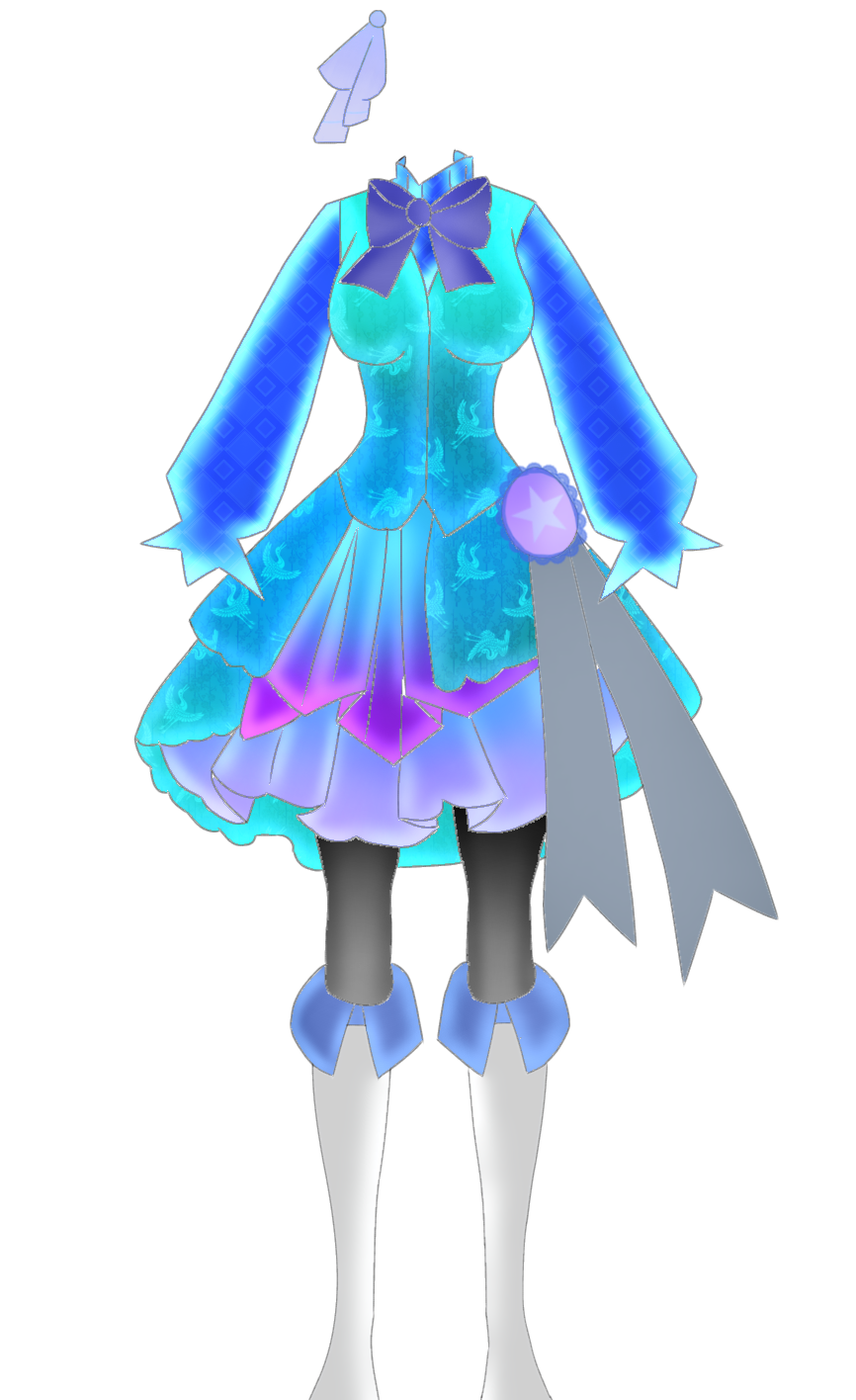 Victorian dress (Blue) - ibisPaint