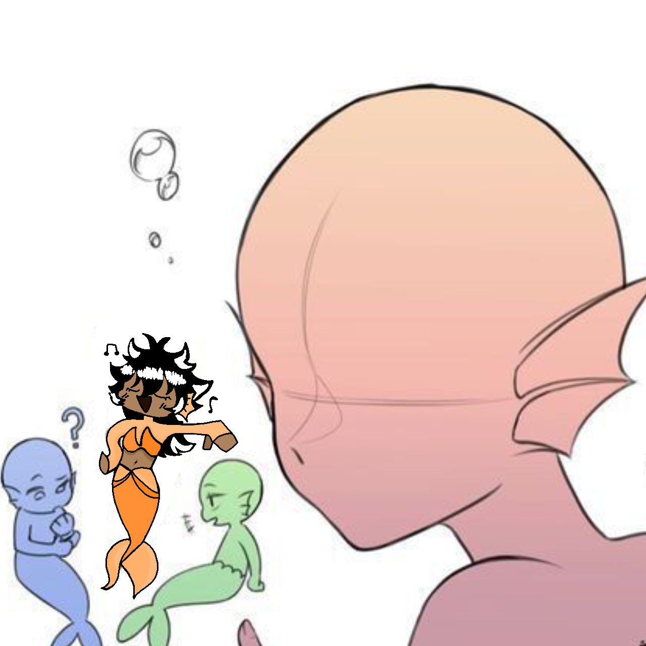 Open collab with my Kuro, Dandadan oc - ibisPaint