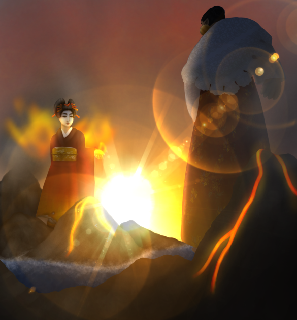 Fairyary Day 4 & 5; Volcano & Island - ibisPaint