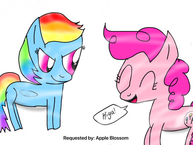 Rainbow dash and pinkie pie! (Read desc) - ibisPaint