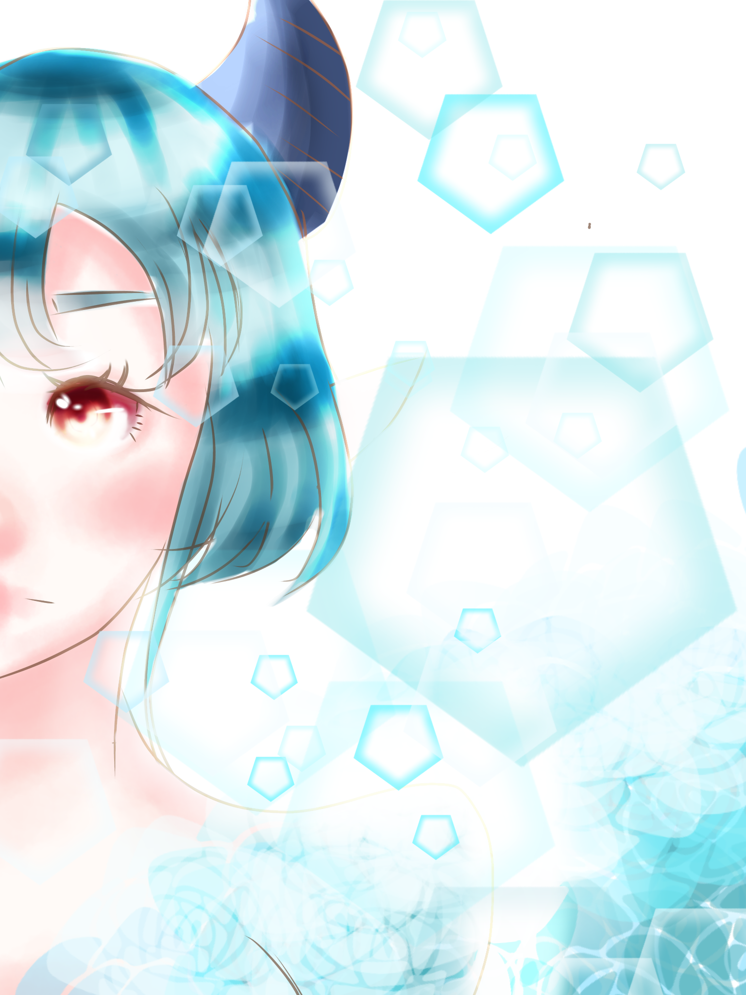 Blue flare - ibisPaint