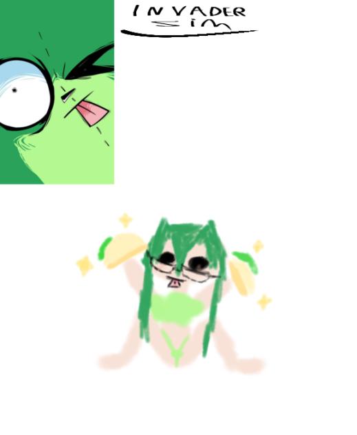 invader zim - ibisPaint