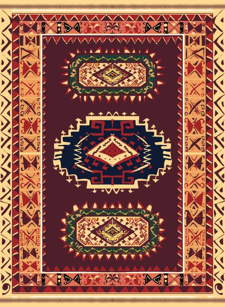 Taznakht rug morocco pattern - ibisPaint