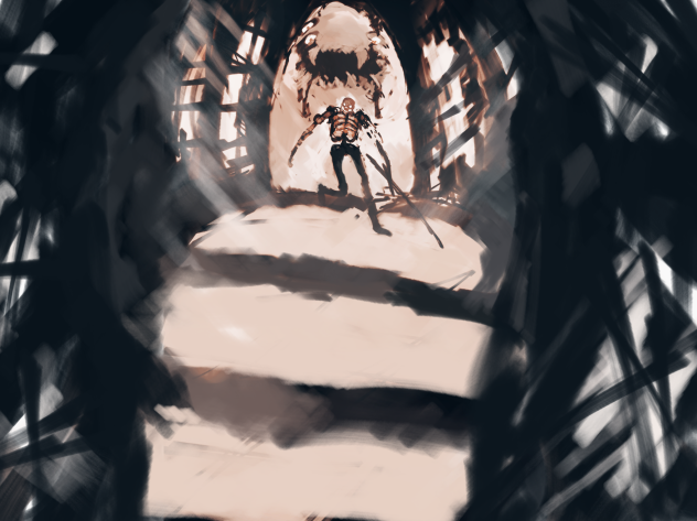 part 2 Skeleton with a monster - ibisPaint