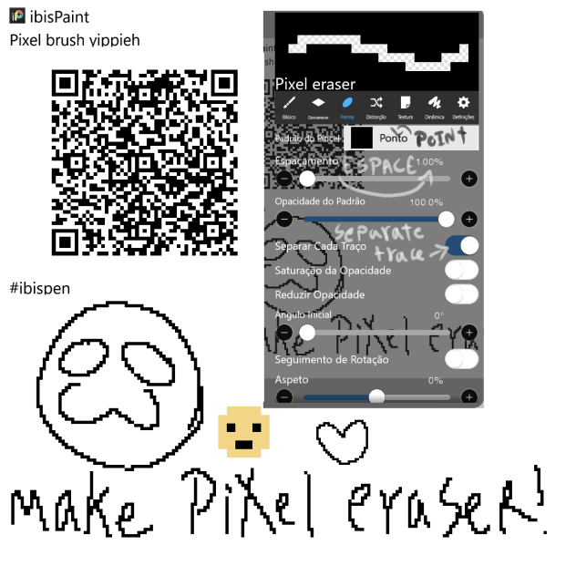 Pixel brush + eraser - ibisPaint