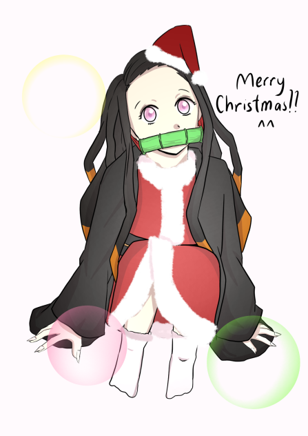 Christmas Nezuko - ibisPaint