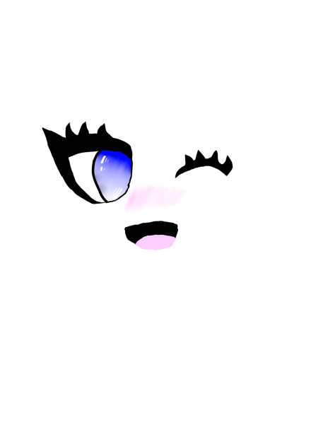 Kawaii happy face - ibisPaint