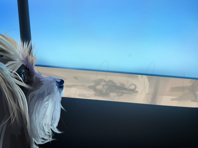 Charles looking out the window - ibisPaint