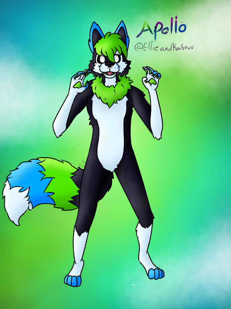 EllieandKaibruu Apollo the wolf - ibisPaint