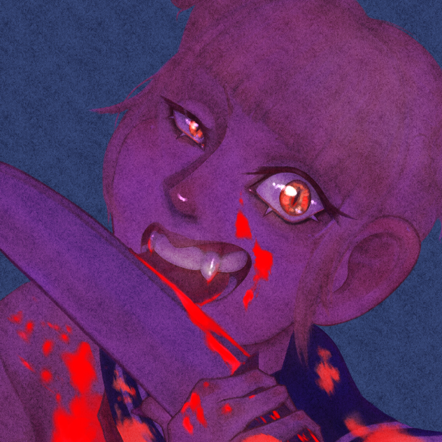 Toga Himiko licking a knife - ibisPaint