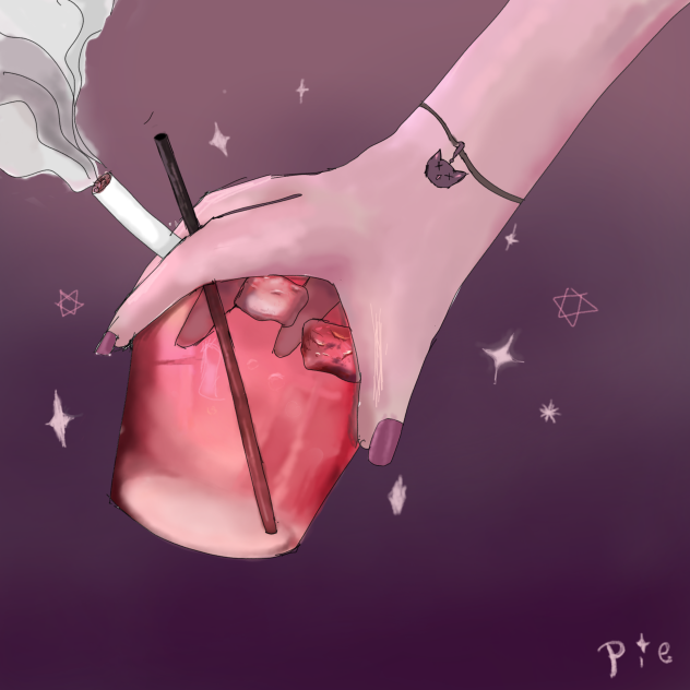 red drink - ibisPaint