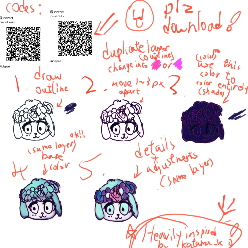 Omori Outline + Colors Pens!! - ibisPaint