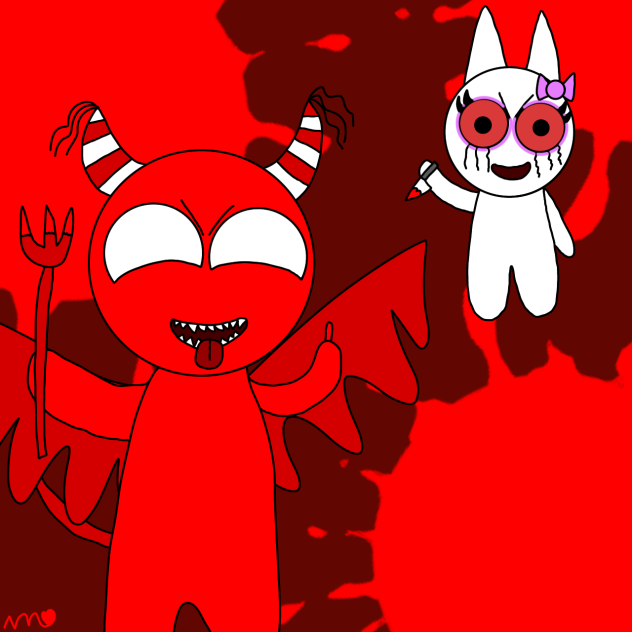 Evil banban and evil Banbaleena - ibisPaint