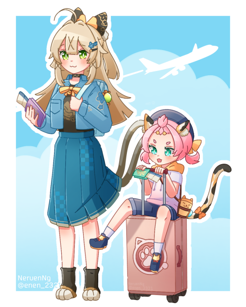 [原神] Kirara & Diona - ibisPaint