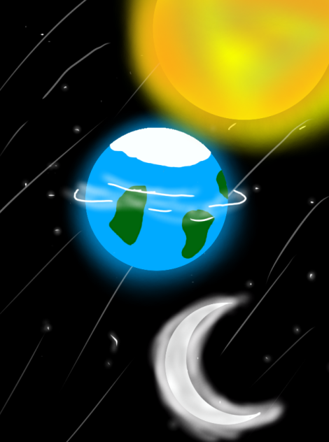 Lua Terra e Sol - ibisPaint