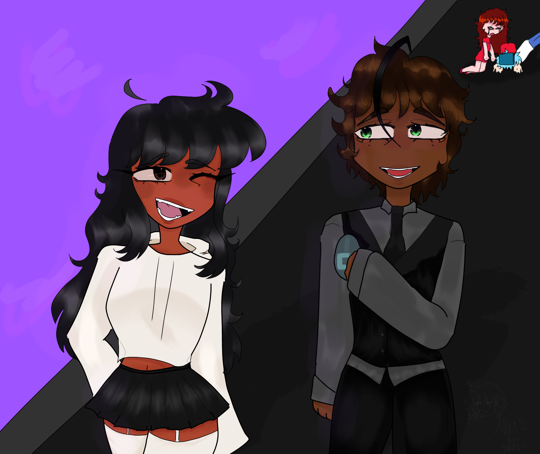 Fnf me and Tae - ibisPaint