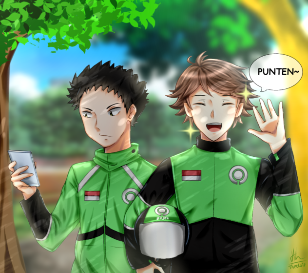 Gojek Iwaizumi - Oikawa (Haikyuu!!) - ibisPaint