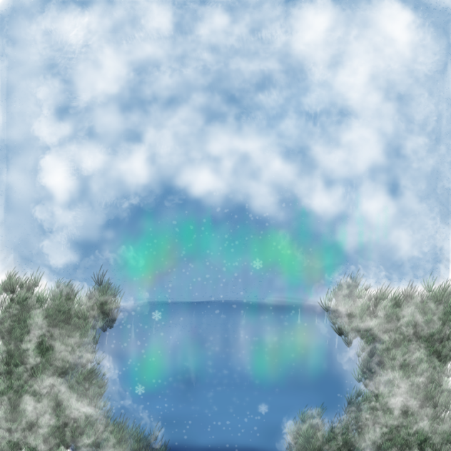 winter aurora - ibisPaint