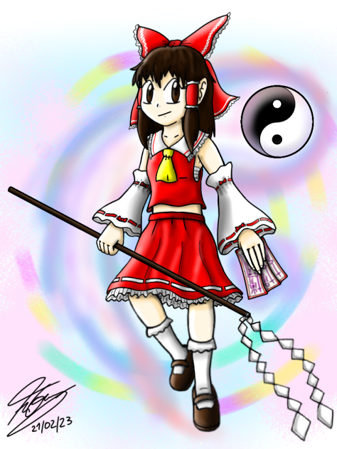 Reimu Hakurei - ibisPaint