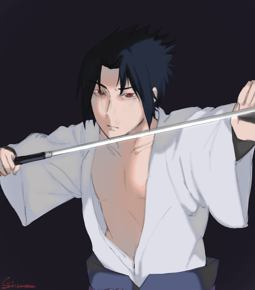 Sasuke uchiha ( DAY 3 ) - ibisPaint