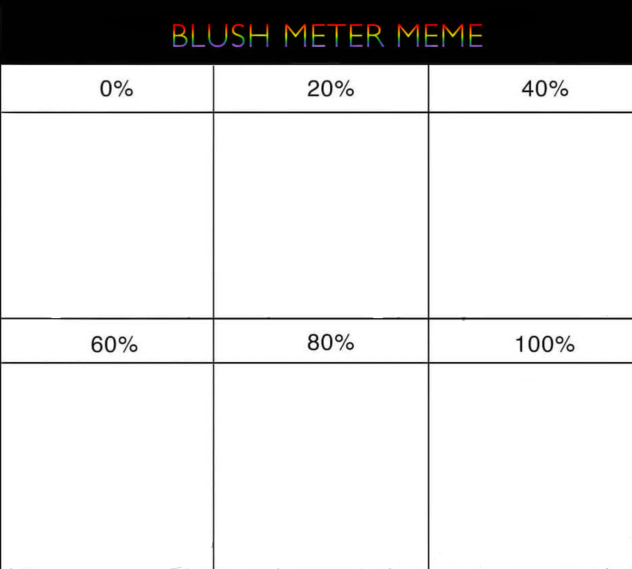 Blush Meter Meme Sheet - ibisPaint
