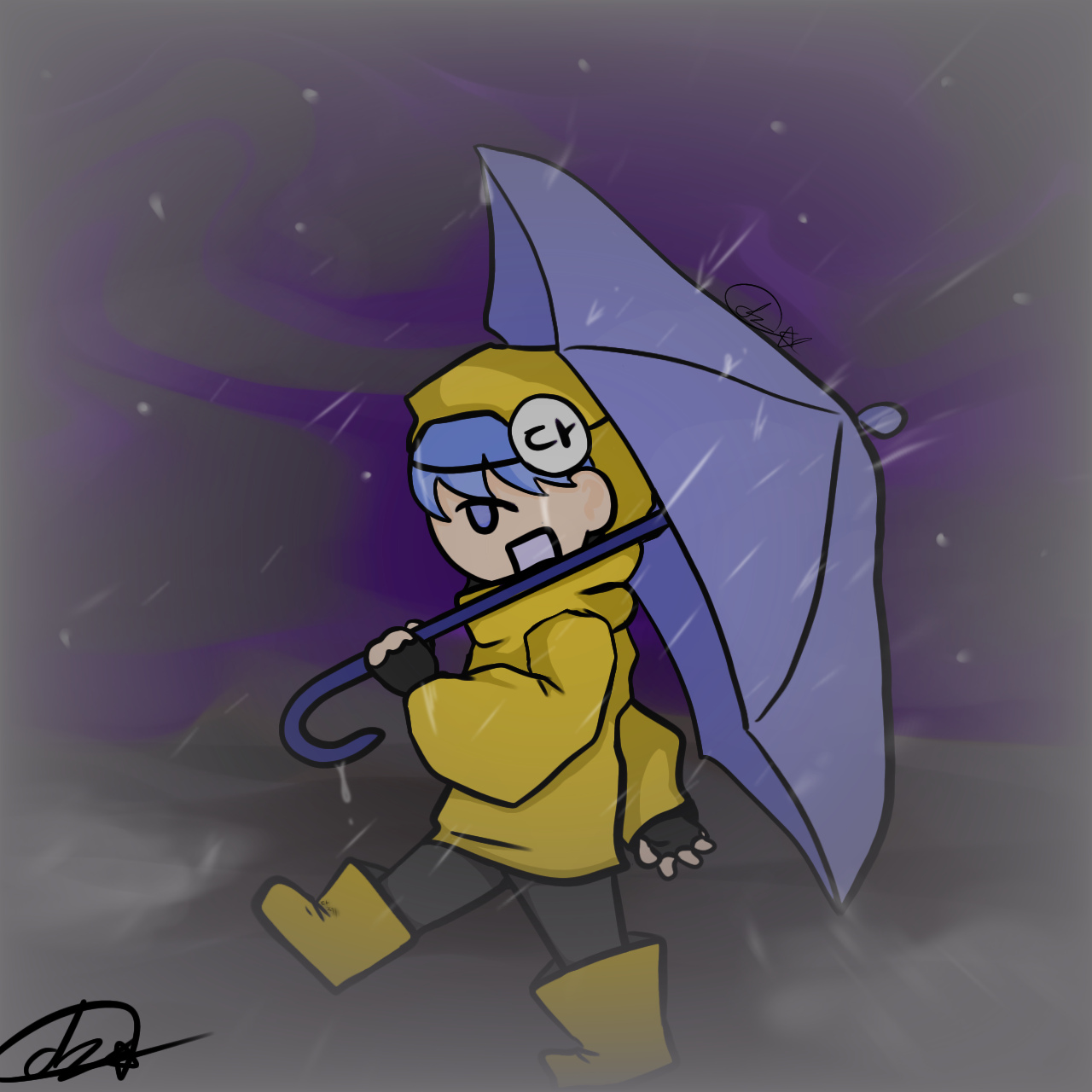 a shiny raincoat - ibisPaint