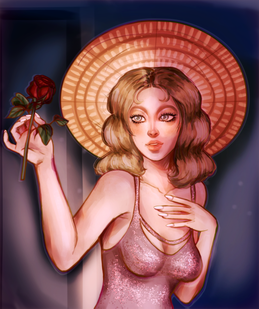 Sun hat gorl - ibisPaint