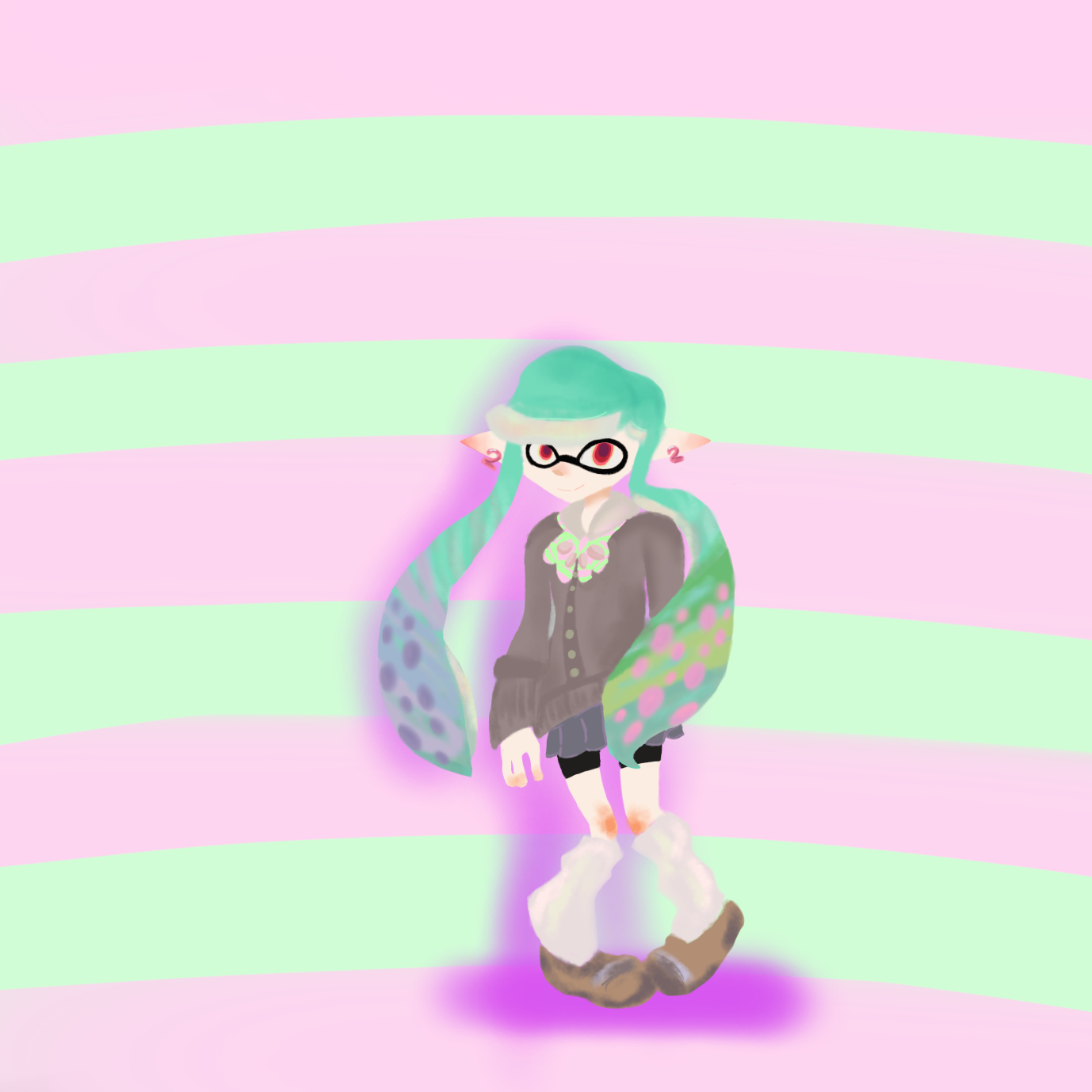 I tried splatoon art style - ibisPaint