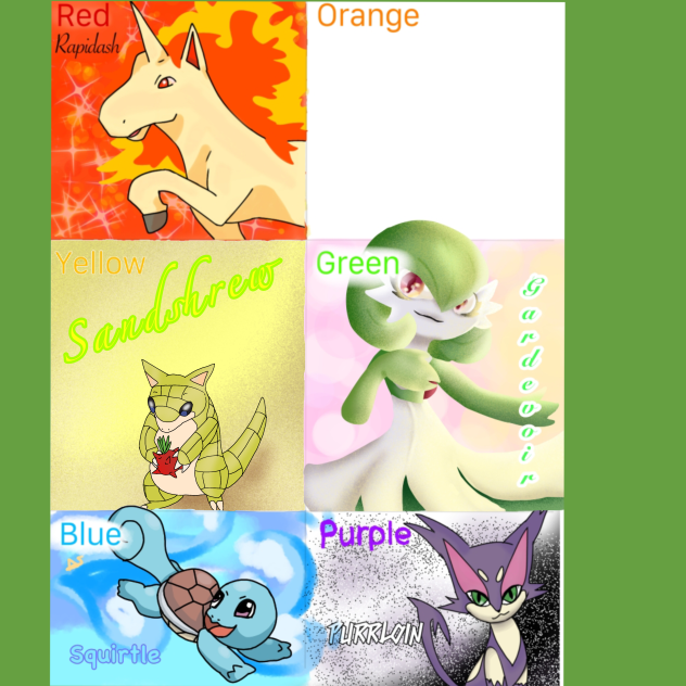 Colored pokemon collab - ibisPaint