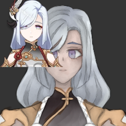 Shenhe . my first attempt on greyscale ! - ibisPaint