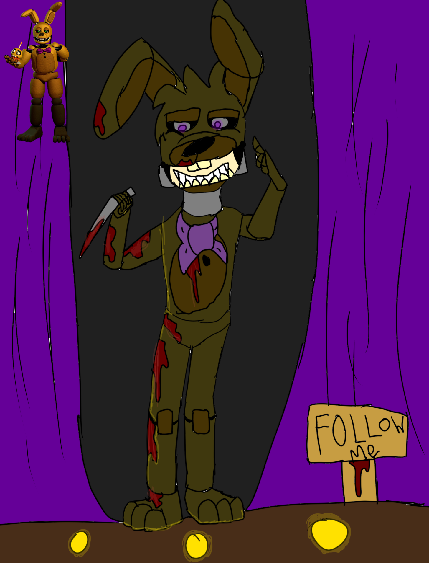 Springbonnie redesign - ibisPaint