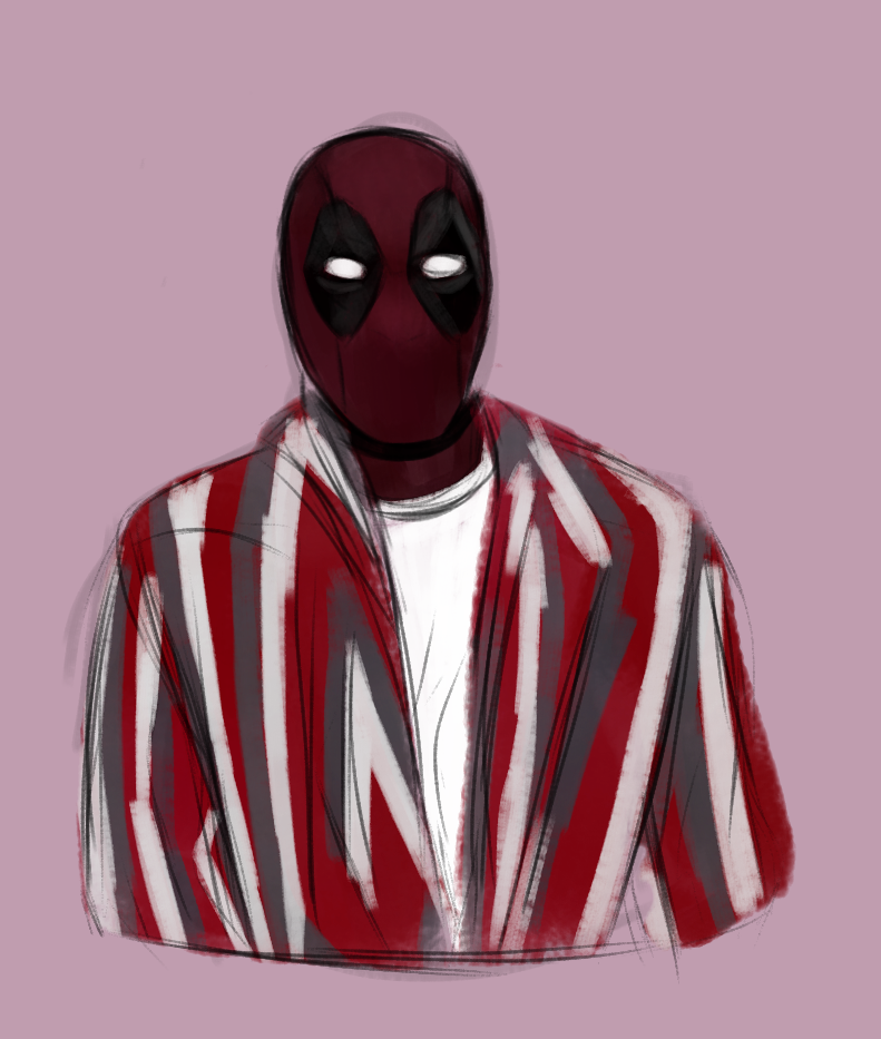 lazy Deadpool drawin' - ibisPaint
