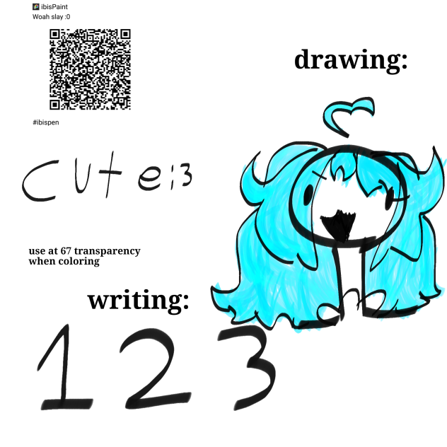 QR brush code with Miku on it - ibisPaint