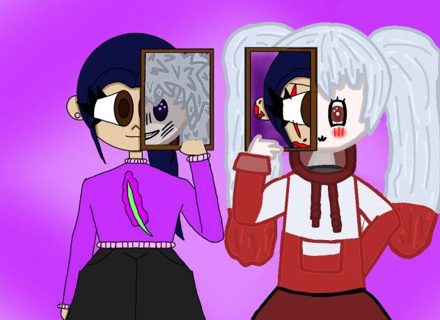 Spooky mirror collab - ibisPaint
