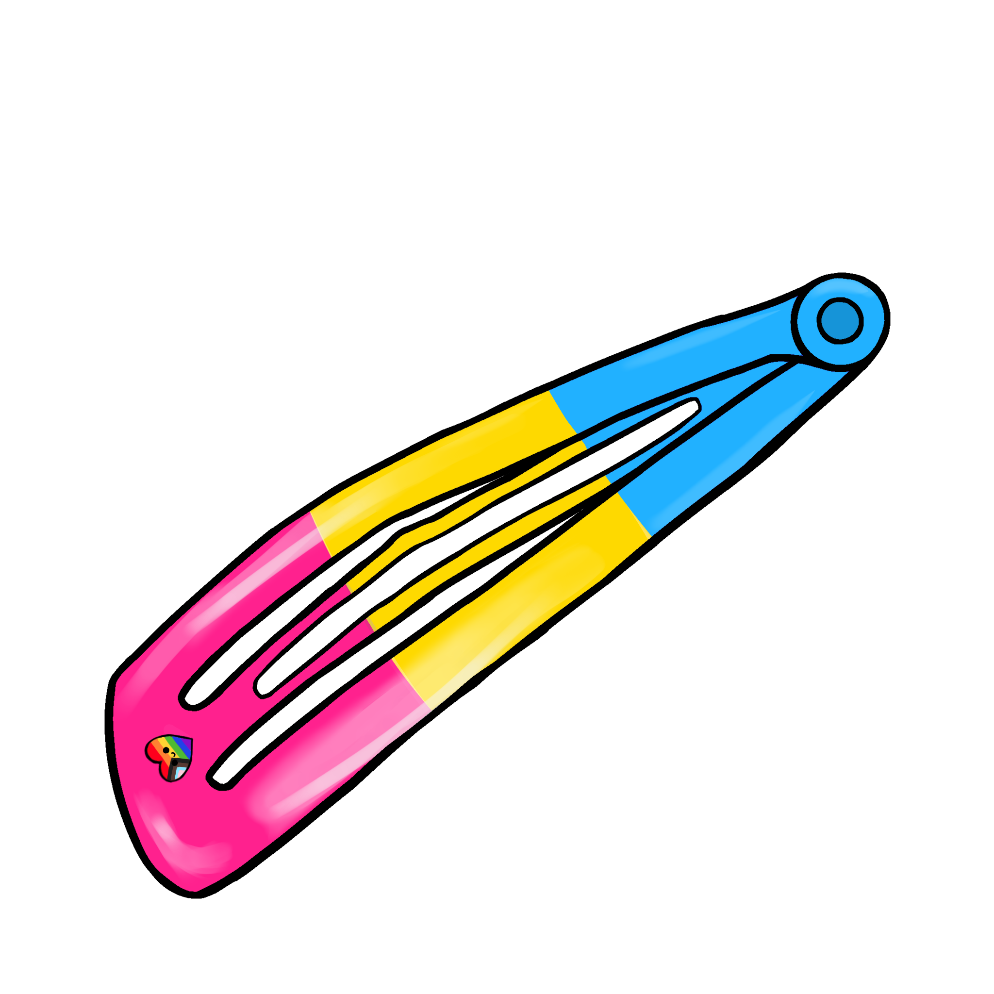 Pride Flag Barrette - Pan - ibisPaint