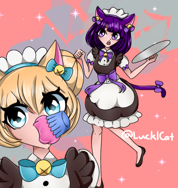Cat Maid Cafe Girls - ibisPaint