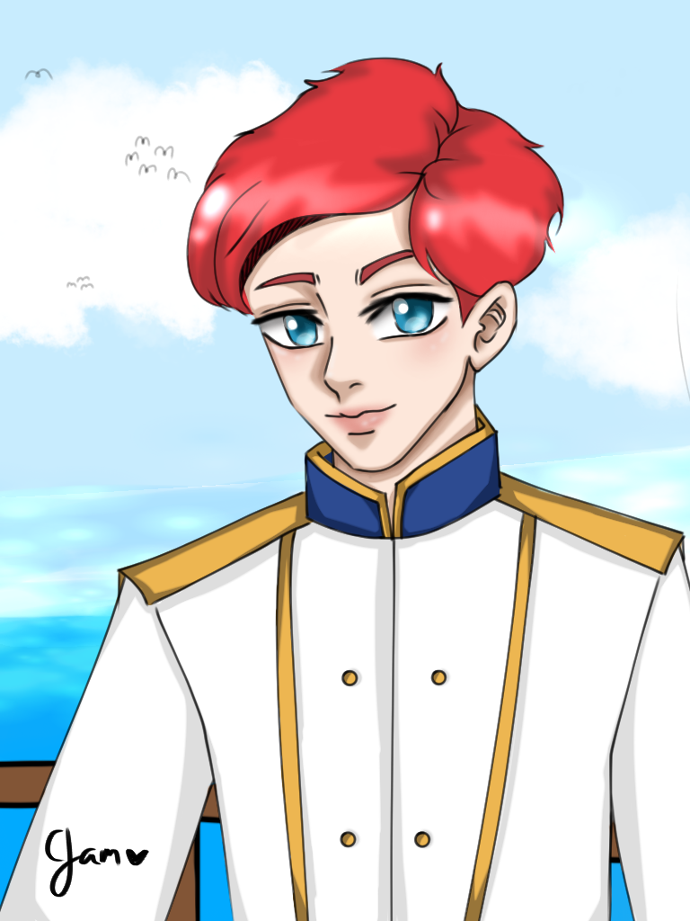 Ariel as a boy fanart - ibisPaint