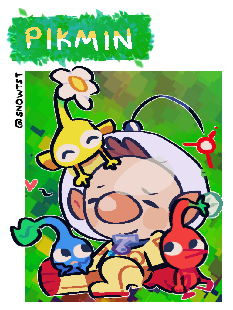 olimar and pikmin - ibisPaint