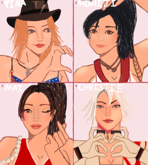 Drawing DOA characters Pt. 4 Christie - ibisPaint