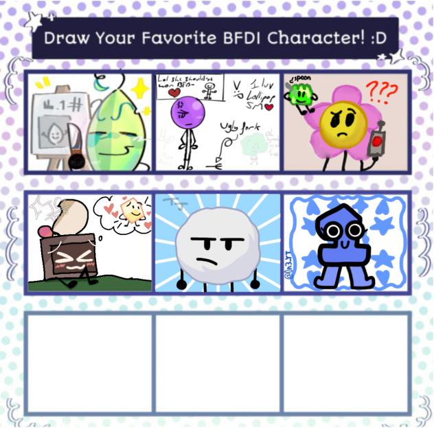 DRAW YOUR FAVORITE BFDI CHARACTER!! - ibisPaint