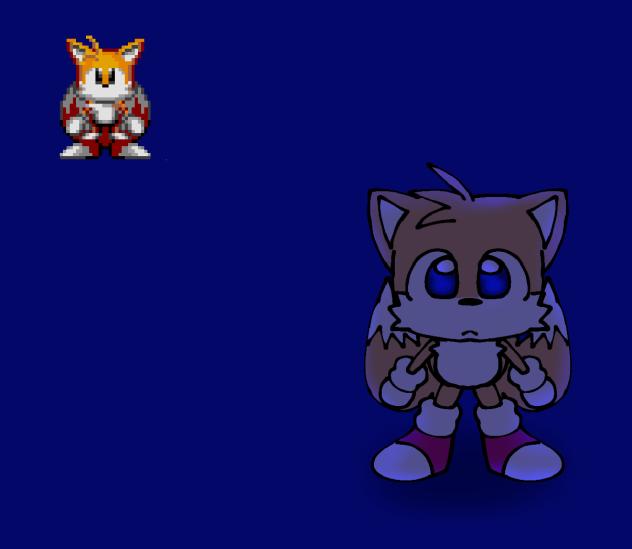 Tails Special Stage (Sonic CD) Redraw - ibisPaint