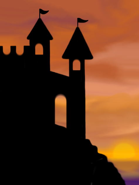 Castle Sunset - ibisPaint