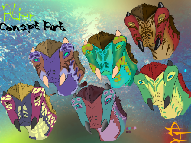 Alien Consept art - ibisPaint