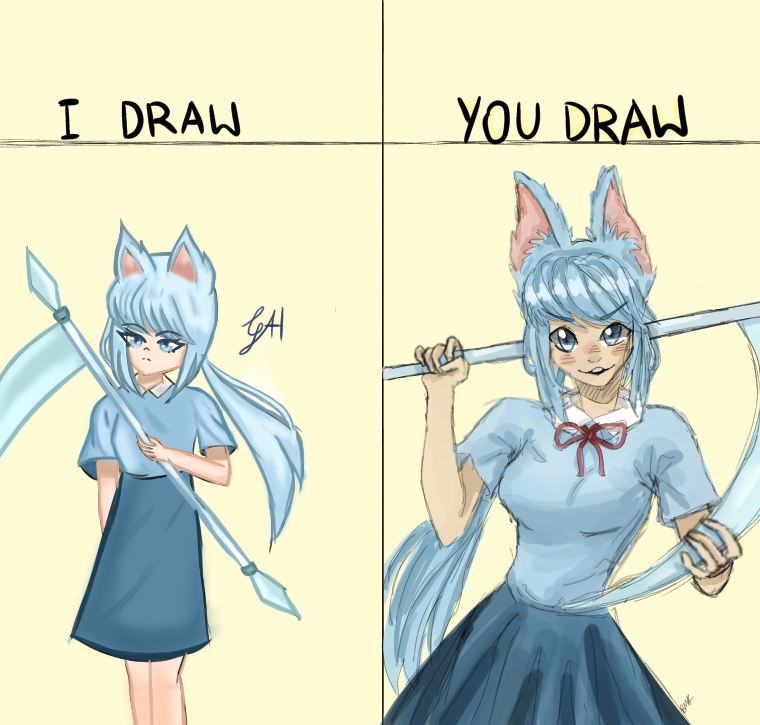I draw u draw with Grace - ibisPaint