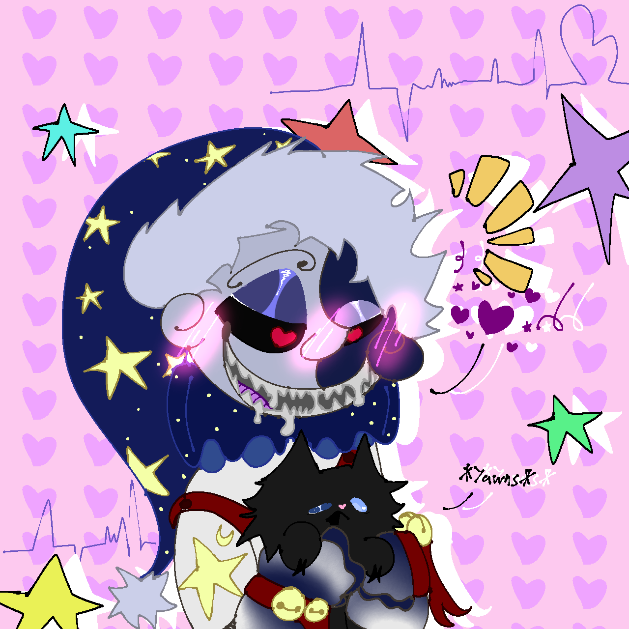 Moondrop with a kitty - ibisPaint