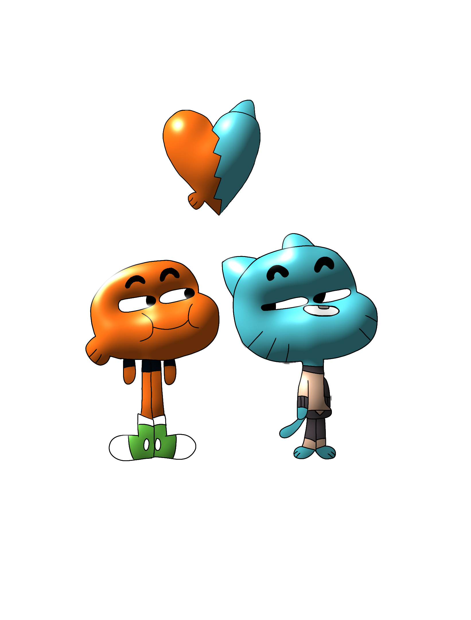 Gumball and Darwin - ibisPaint