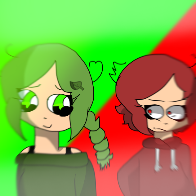 Evil Leafy and Leafy - ibisPaint