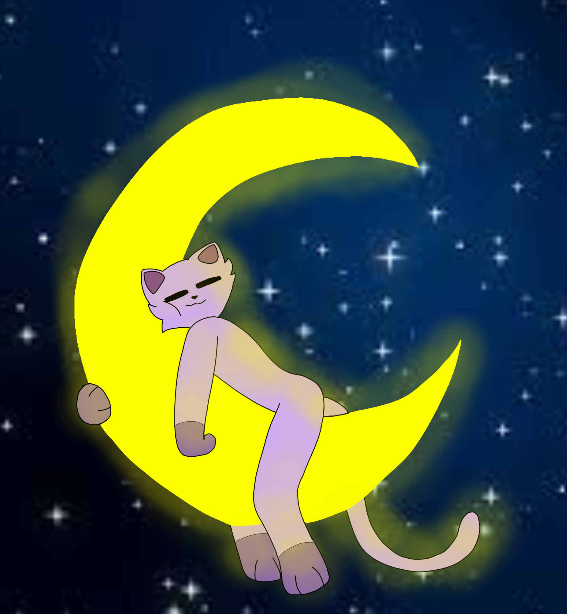CatNap on a Moon 💜 - ibisPaint